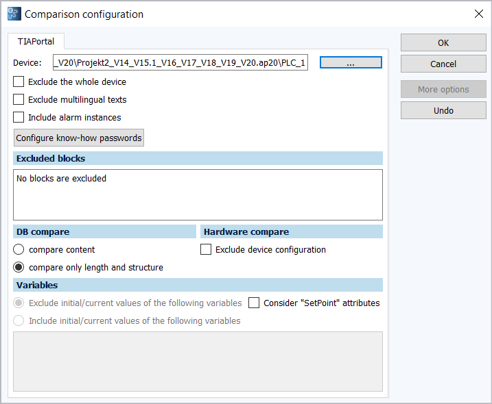 Siemens TIA Portal comparisons - octoplant INFO