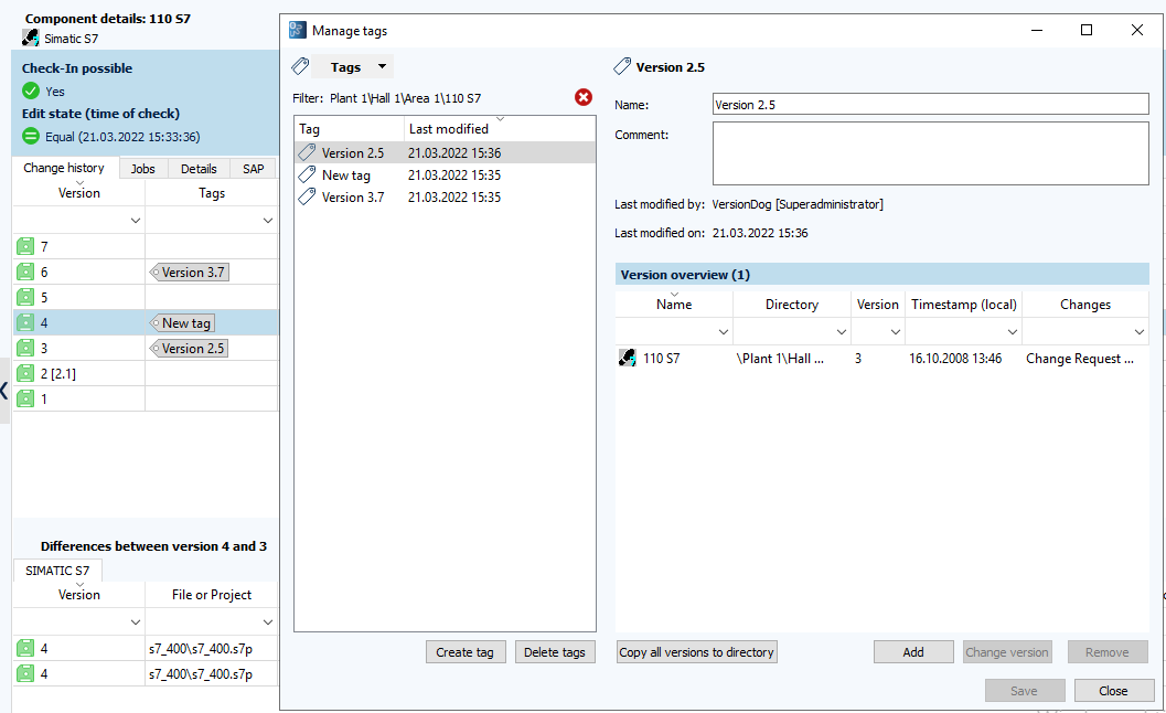 Working with tags - octoplant INFO